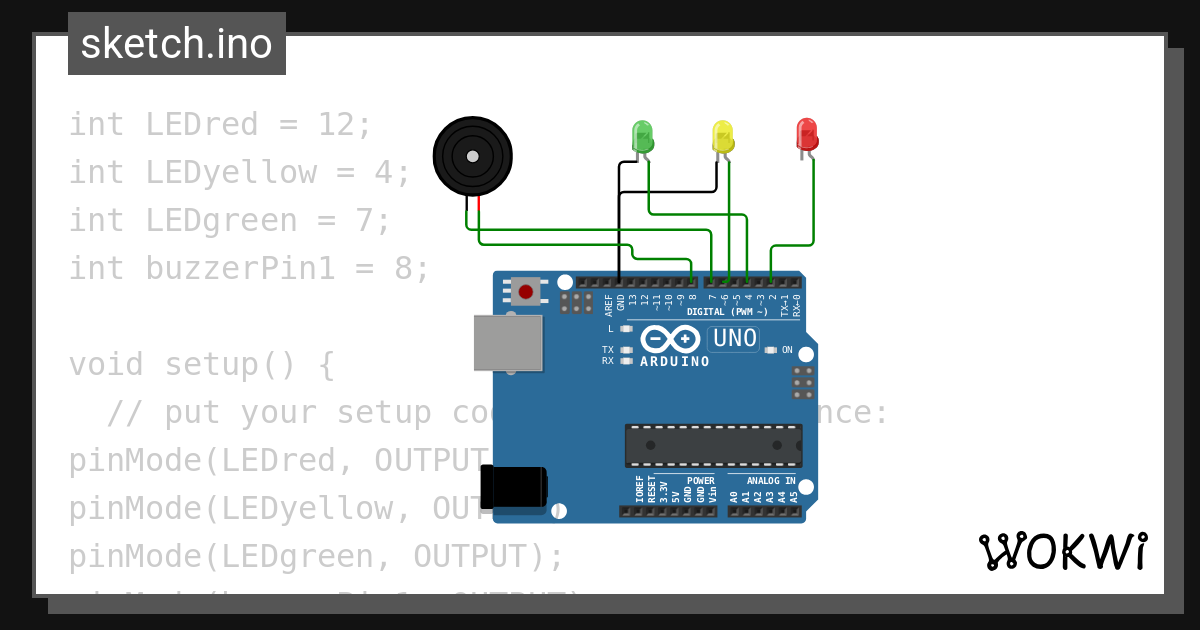 Led With Buzzer Activity Copy Wokwi Esp32 Stm32 Arduino Simulator 8168