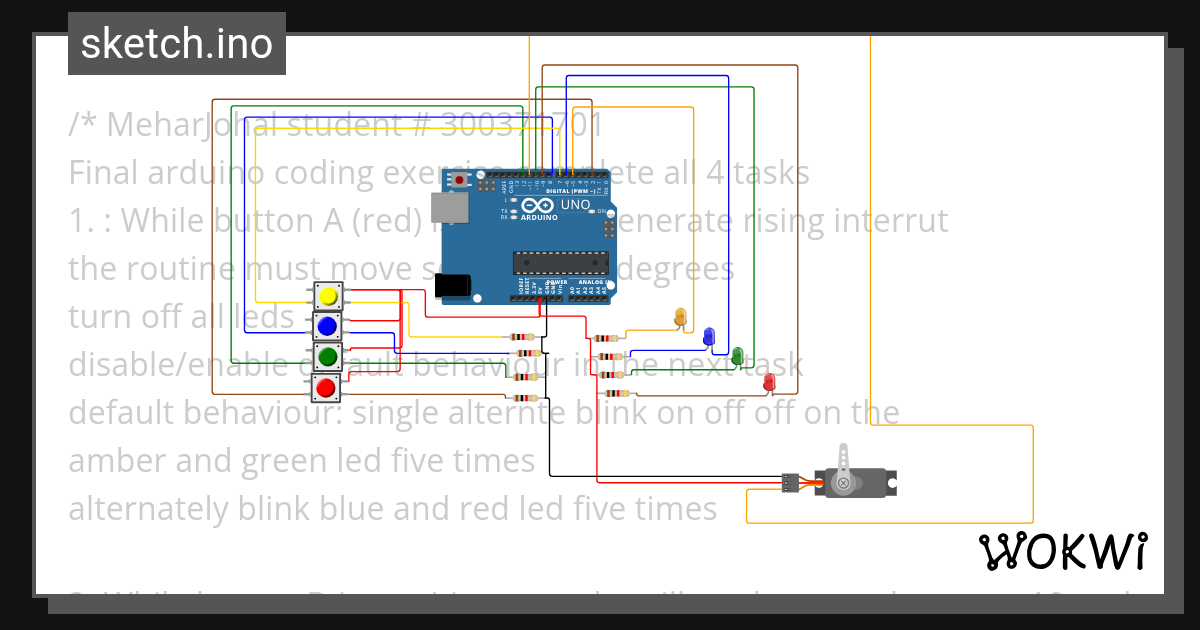 1190 midterm arduino coding - Wokwi ESP32, STM32, Arduino Simulator