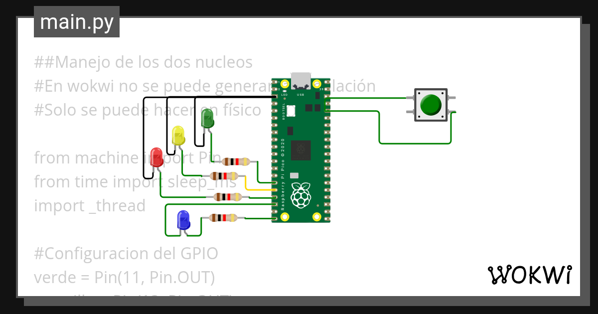 Manejo de nucleos-semaforos Copy - Wokwi ESP32, STM32, Arduino Simulator