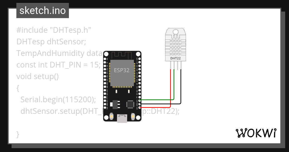 2ndDHT sensor GA - Wokwi ESP32, STM32, Arduino Simulator
