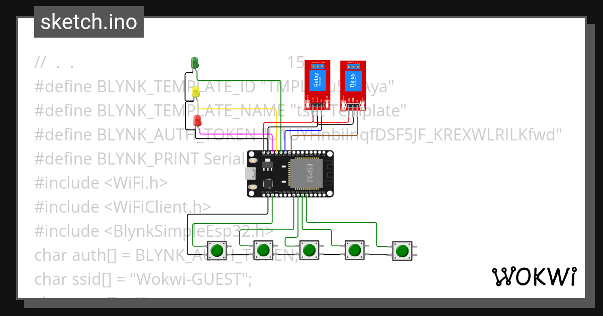 ข้อสอบชุดที่ 2 Wokwi Esp32 Stm32 Arduino Simulator 7990