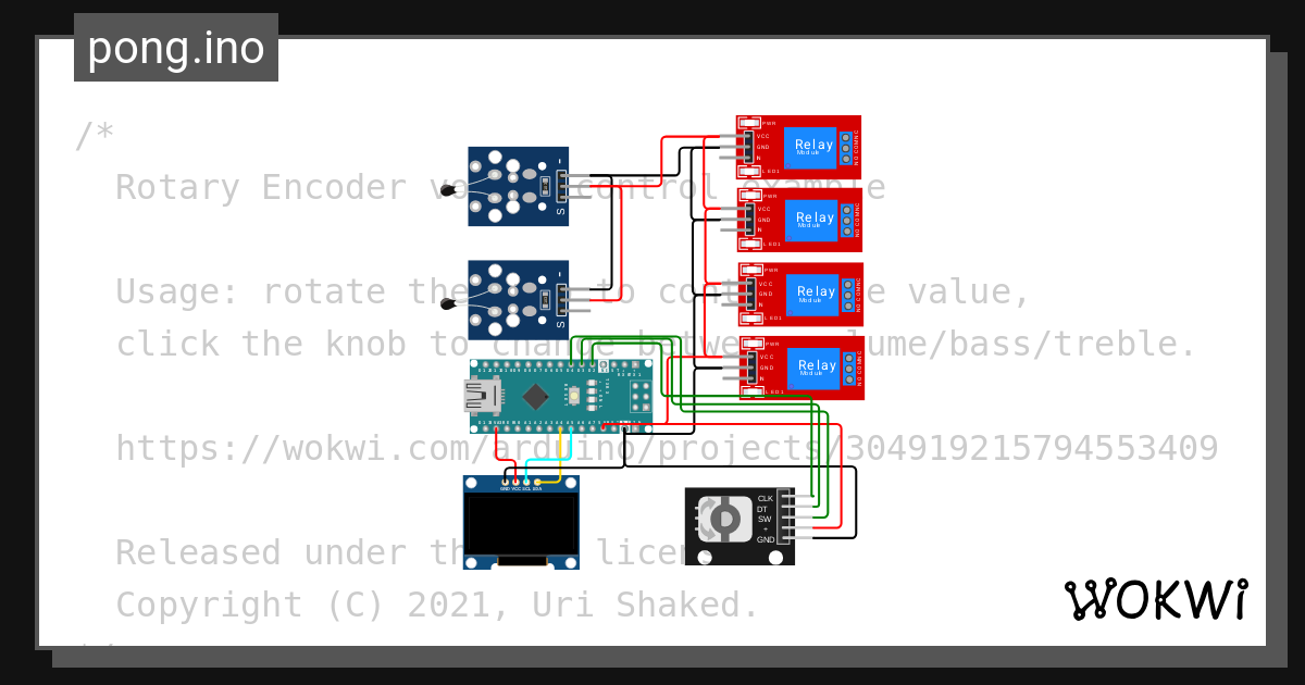 з 4 реле Wokwi Esp32 Stm32 Arduino Simulator 1850