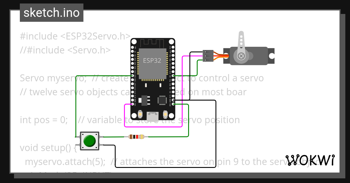 servo3 - Wokwi ESP32, STM32, Arduino Simulator