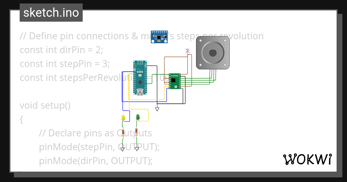 Stepper Test1 Wokwi Esp32 Stm32 Arduino Simulator 7842