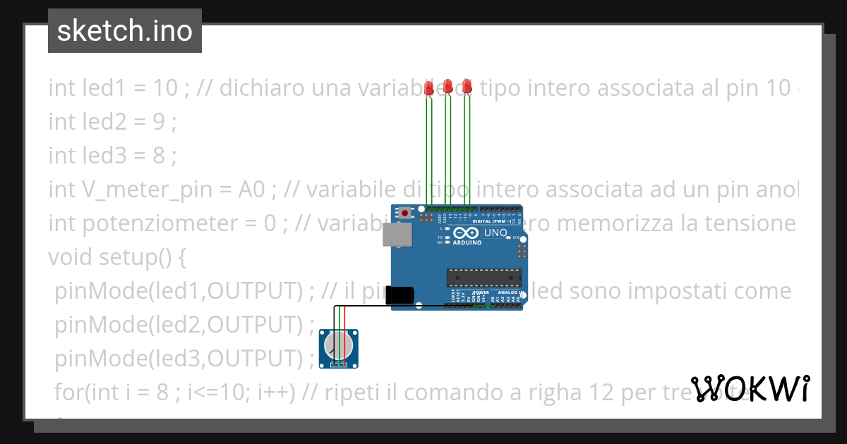 super progetto Arduino - Wokwi ESP32, STM32, Arduino Simulator