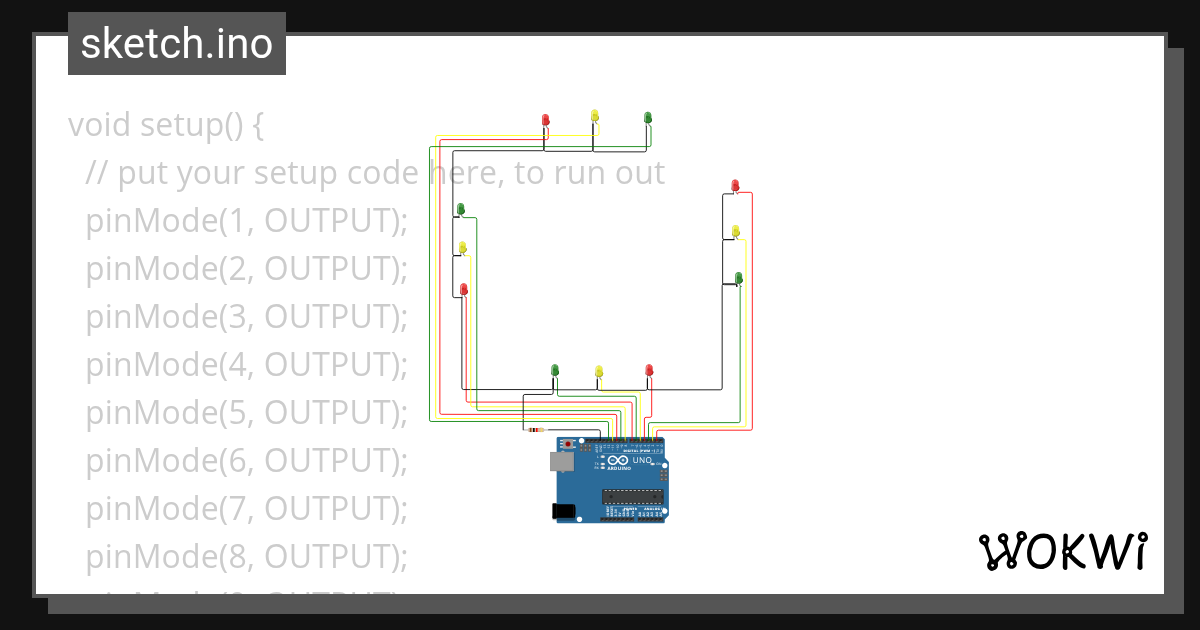 RAMBU LALU LINTAS - Wokwi ESP32, STM32, Arduino Simulator
