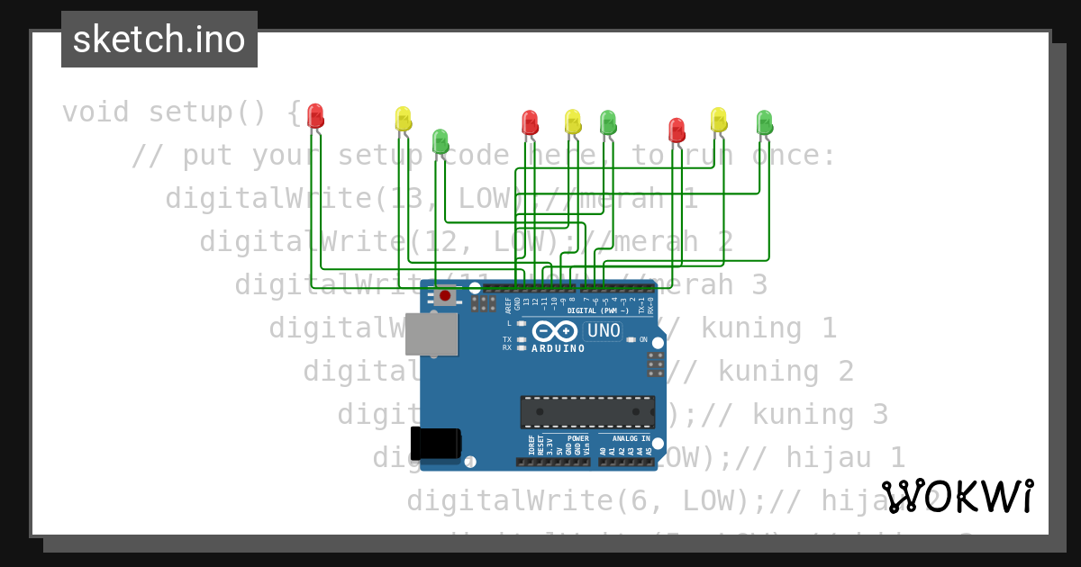 Projects Lampu Merah Wokwi Esp32 Stm32 Arduino Simulator