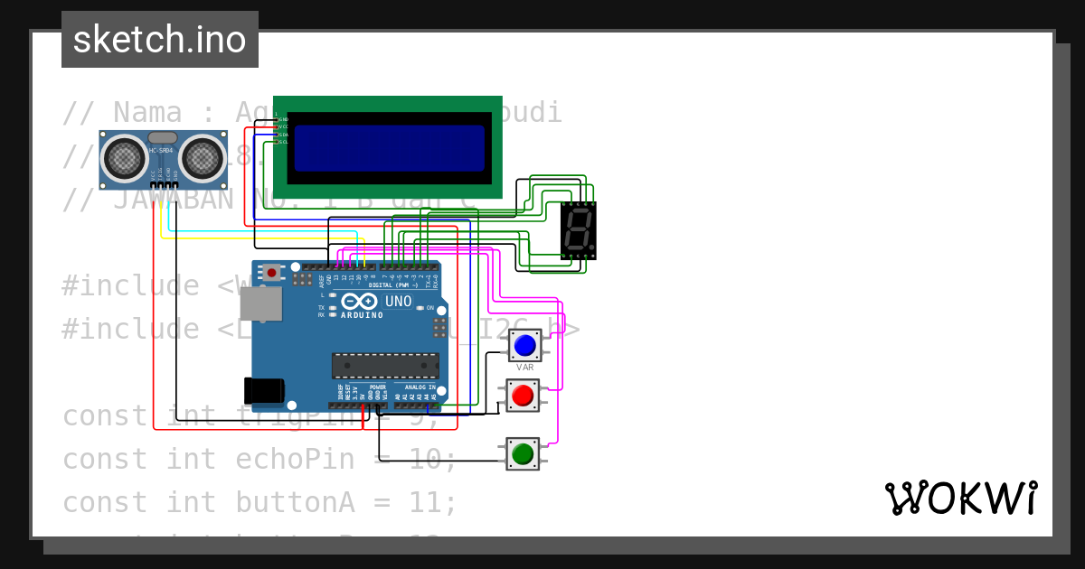 Jawaban No 1 Wokwi Esp32 Stm32 Arduino Simulator 1997