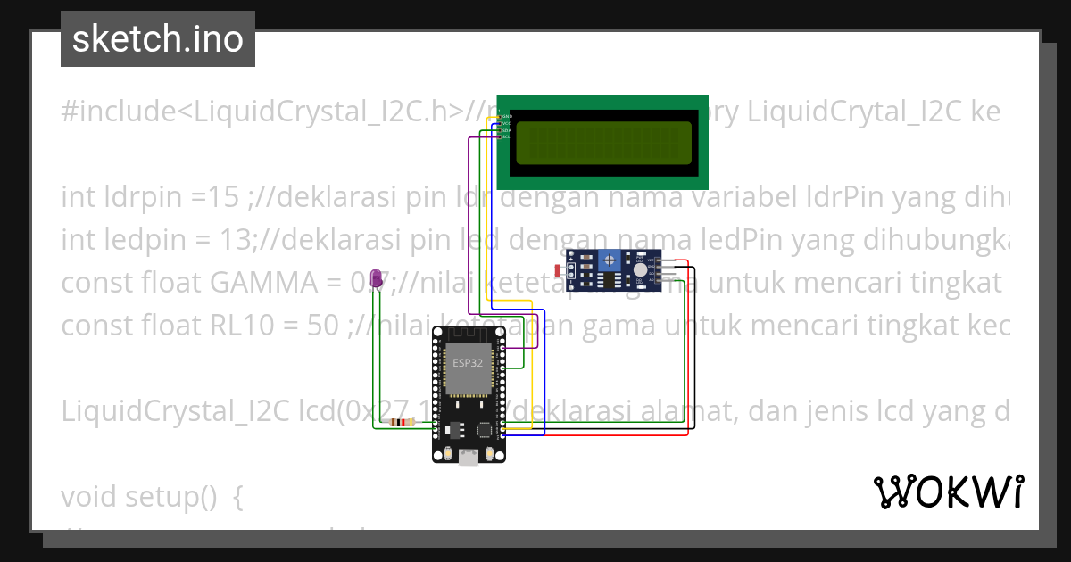 Ldr Wokwi Esp32 Stm32 Arduino Simulator