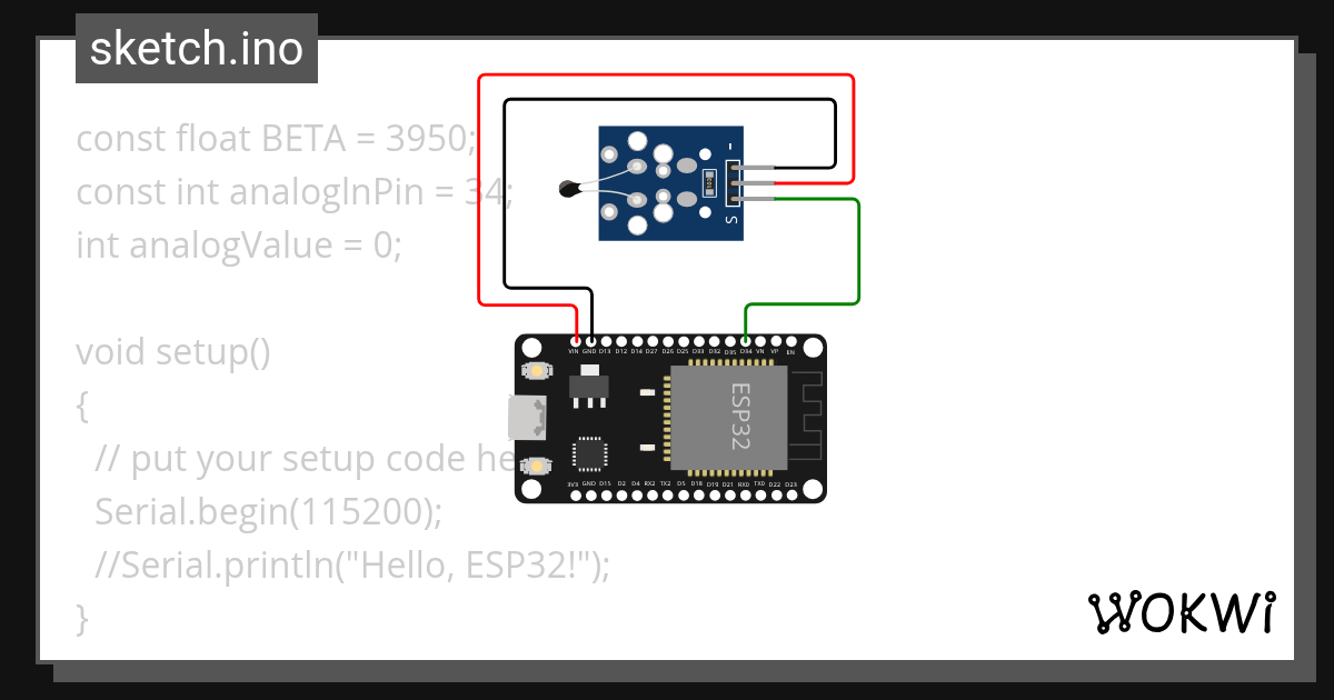 บทที่5 อุณหภูมิ Wokwi Esp32 Stm32 Arduino Simulator 3360