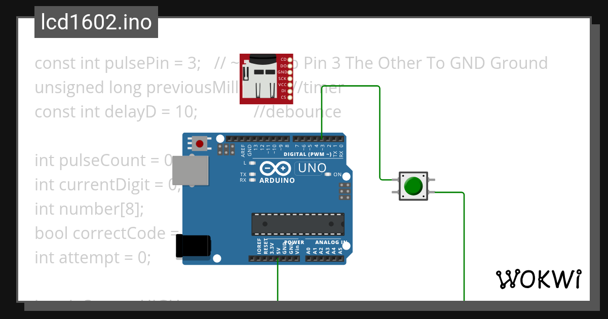 pulse count test - Wokwi ESP32, STM32, Arduino Simulator