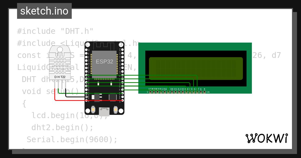 Lcd Displaying Temp Wokwi Esp32 Stm32 Arduino Simulator