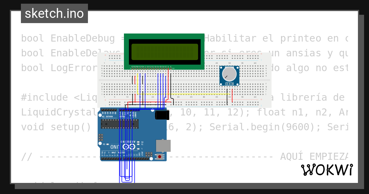 Lcd Display Calculadora Wokwi Esp32 Stm32 Arduino Simulator 