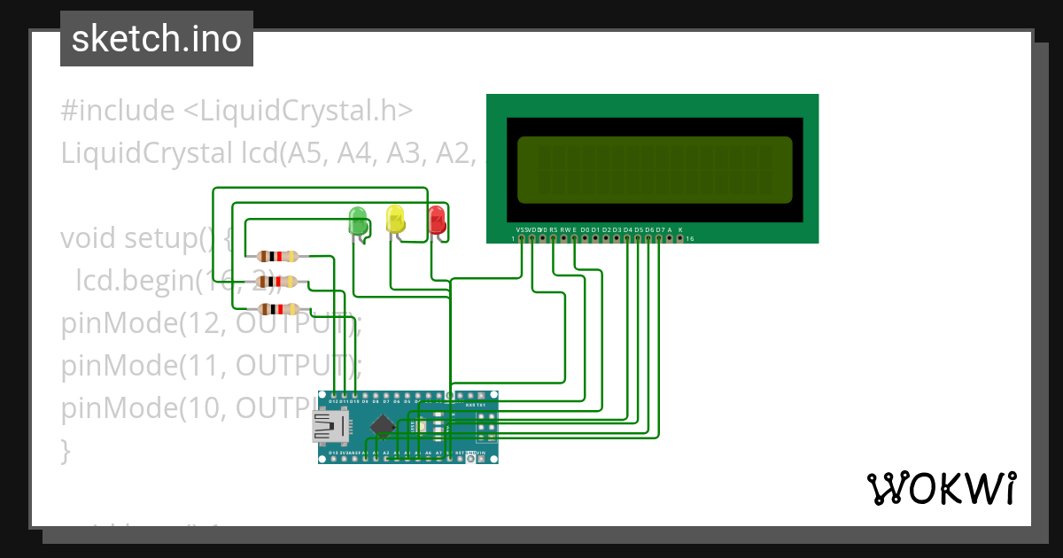Lampu Lalulintas Wokwi Esp32 Stm32 Arduino Simulator
