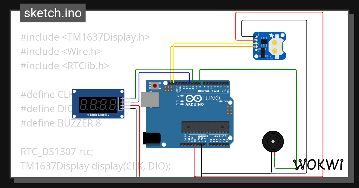 1637 alarm - Wokwi ESP32, STM32, Arduino Simulator