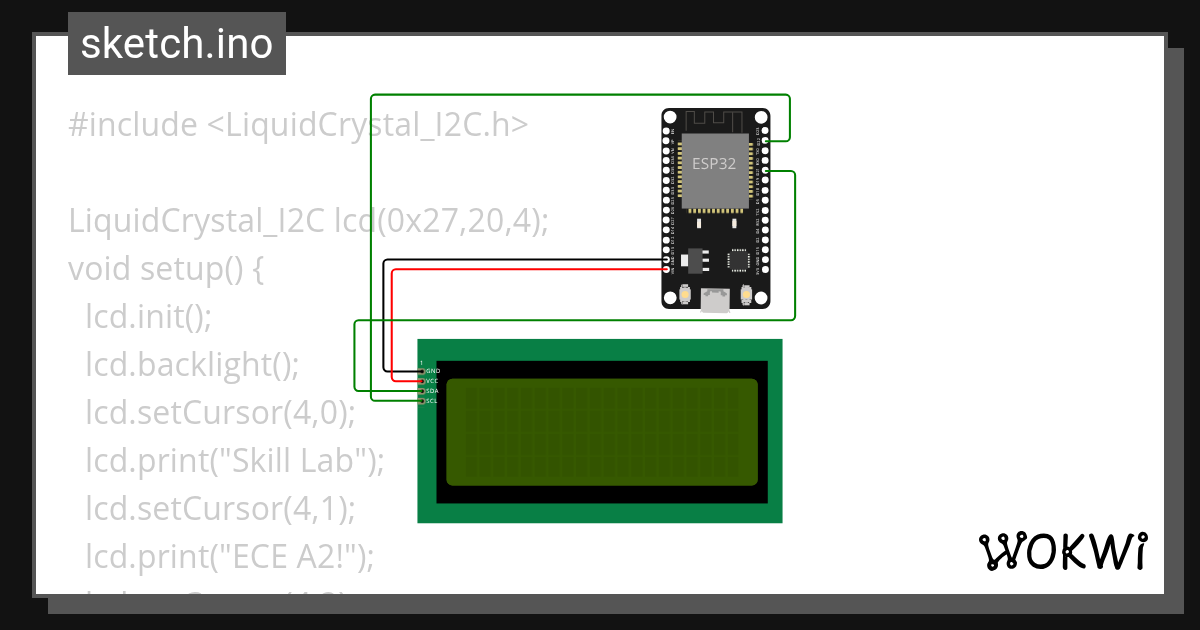 ESP Display - Wokwi ESP32, STM32, Arduino Simulator