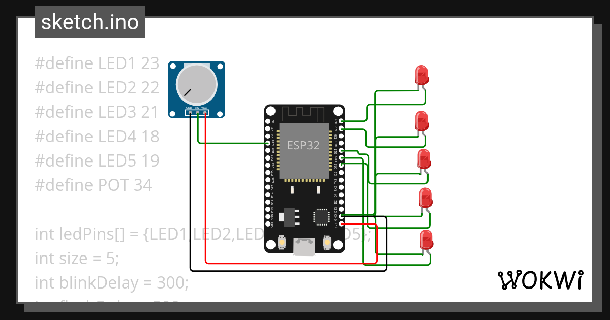 practical 4 - Wokwi ESP32, STM32, Arduino Simulator