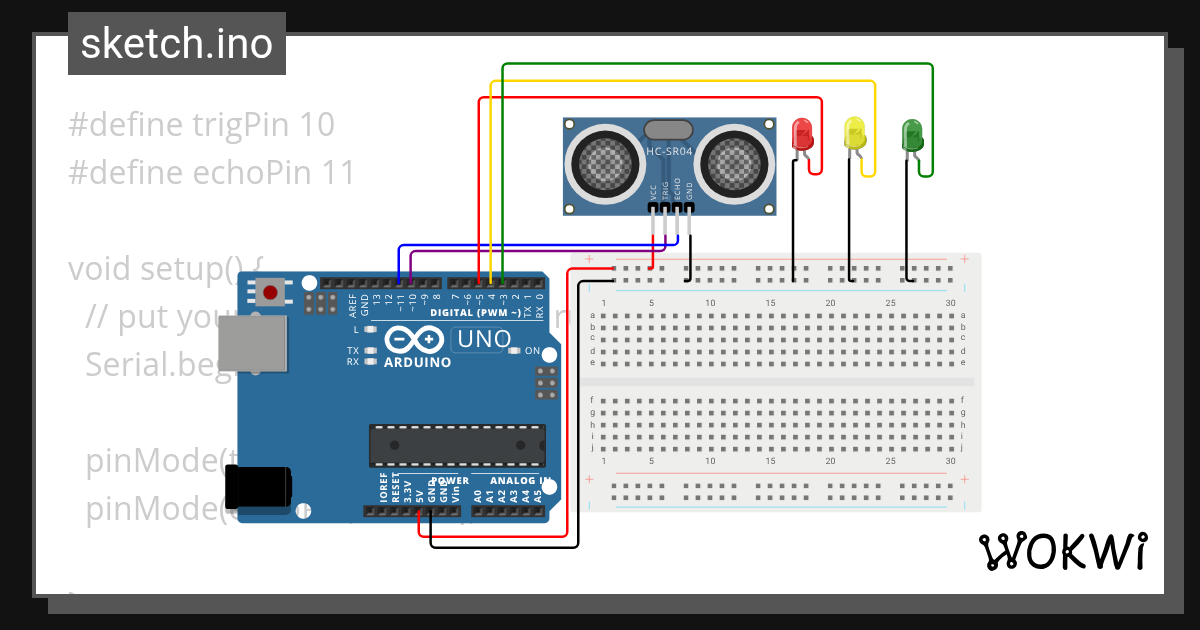 sensore led code - Wokwi ESP32, STM32, Arduino Simulator