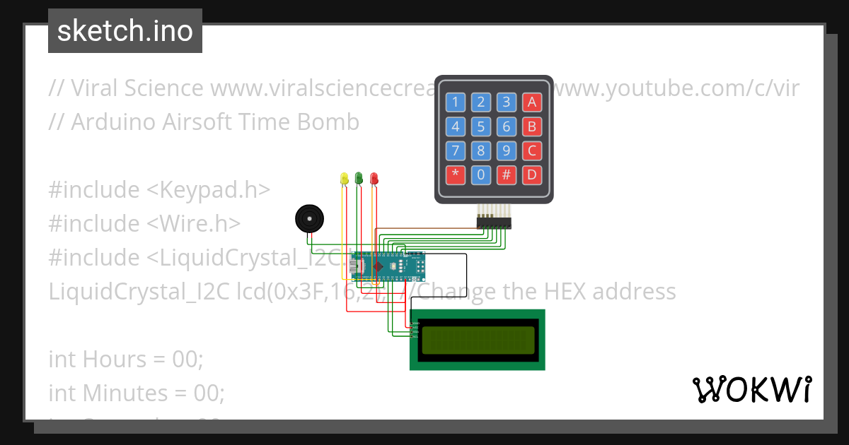disassemble the bombe - Wokwi Arduino and ESP32 Simulator