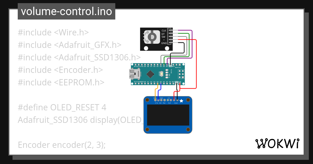 volume-control.ino Copy Copy Copy - Wokwi ESP32, STM32, Arduino Simulator