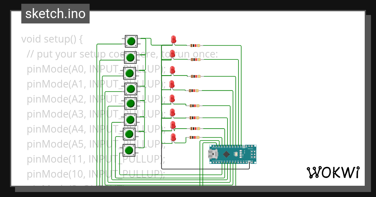 Latching buttons - Wokwi ESP32, STM32, Arduino Simulator