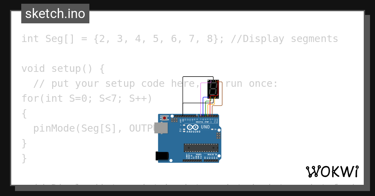 Hola En 7 Segment Display Wokwi Esp32 Stm32 Arduino Simulator 3155