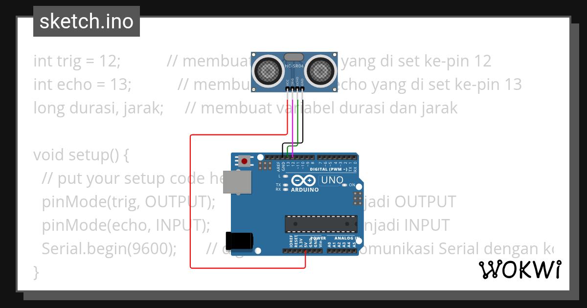 ultrasonic - Wokwi Arduino and ESP32 Simulator
