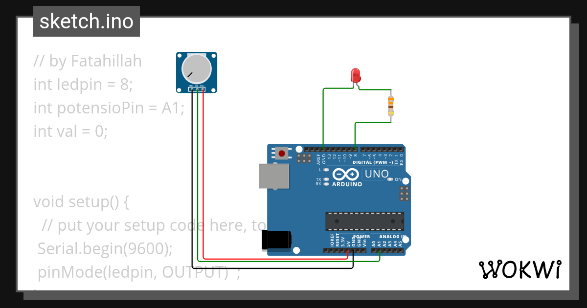 project potensio Fatahillah - Wokwi ESP32, STM32, Arduino Simulator