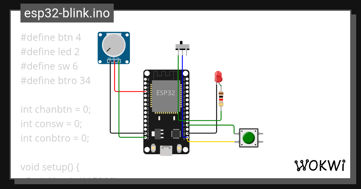 baitap1 - Wokwi ESP32, STM32, Arduino Simulator