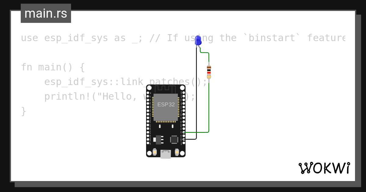 Blink Led Wokwi Esp32 Stm32 Arduino Simulator