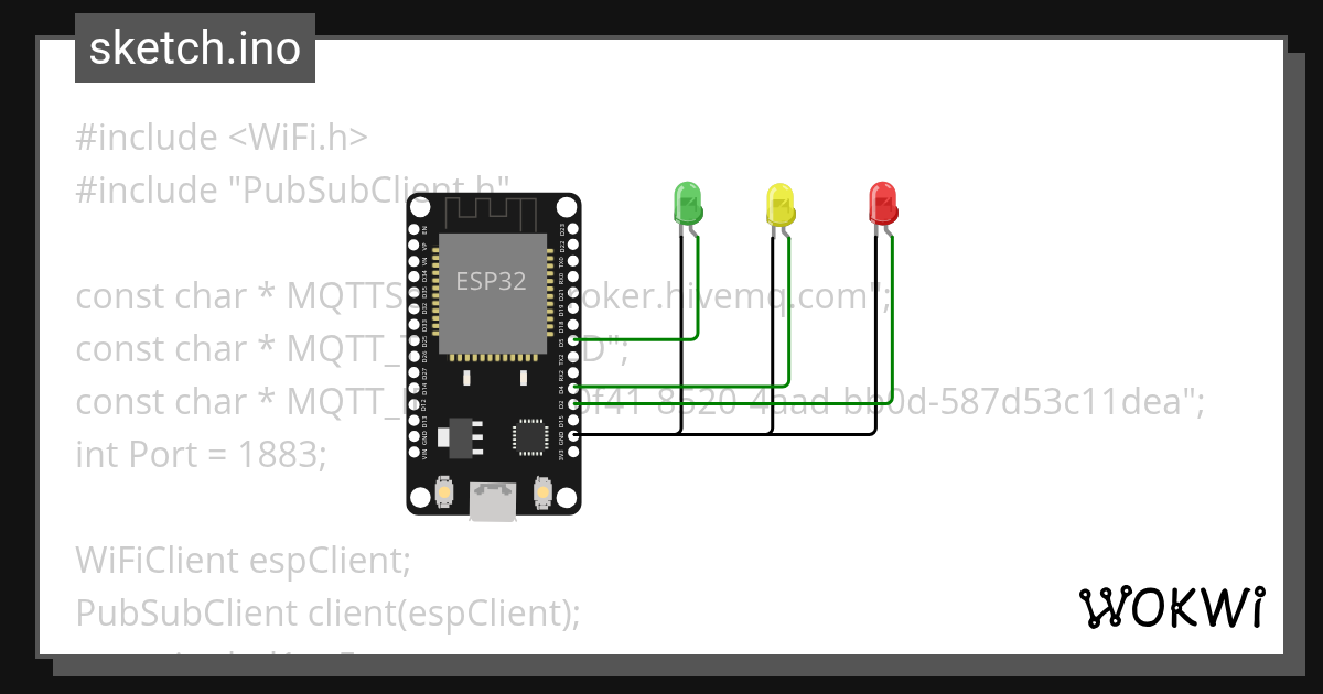 LED buoi 7 - Wokwi ESP32, STM32, Arduino Simulator