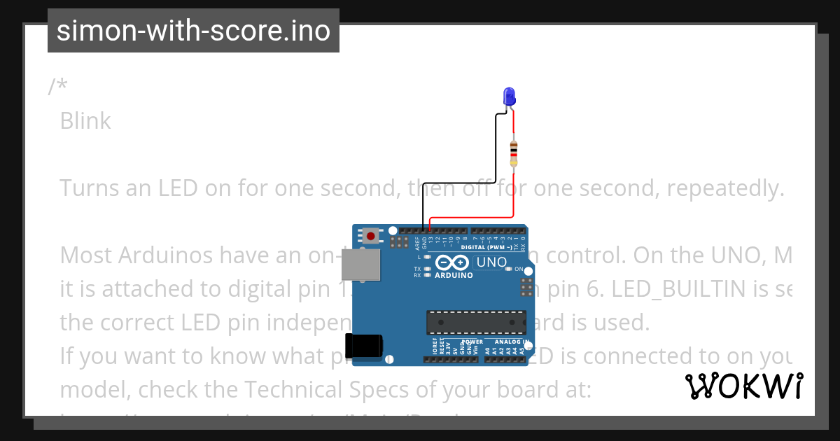 simon-with-score.ino Copy - Wokwi Arduino and ESP32 Simulator