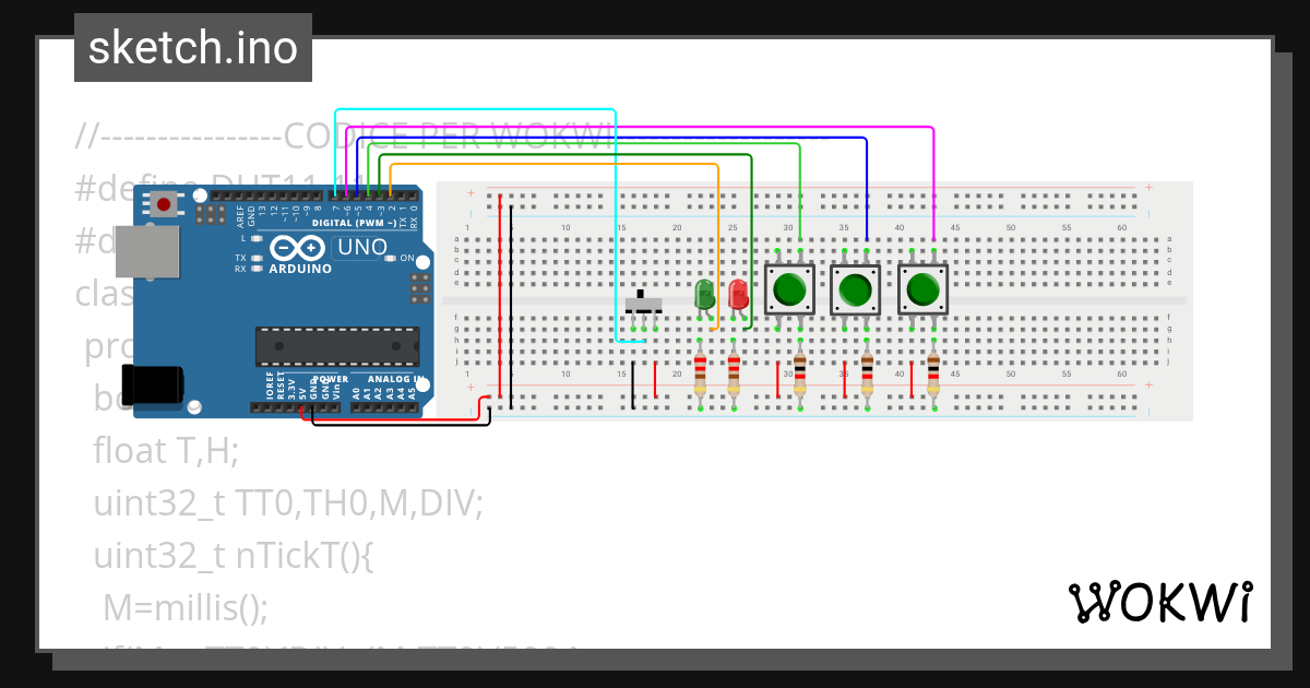P1 V3 TERMOSTATO CONDIZIONATORE ESAME 4^ BLUETOOTH DISPLAY I2C - Wokwi ESP32, STM32, Arduino ...