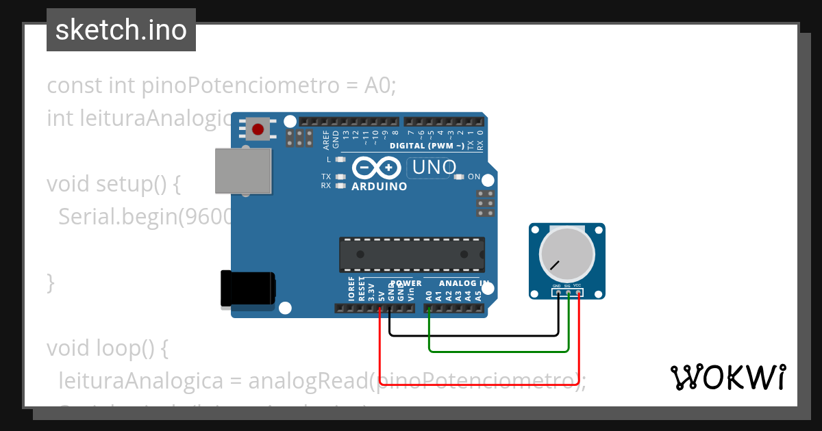 Aula10 - Entradas Analógicas - Wokwi ESP32, STM32, Arduino Simulator Aula10 - Entradas Analógicas - Wokwi ESP32, STM32, Arduino Simulator