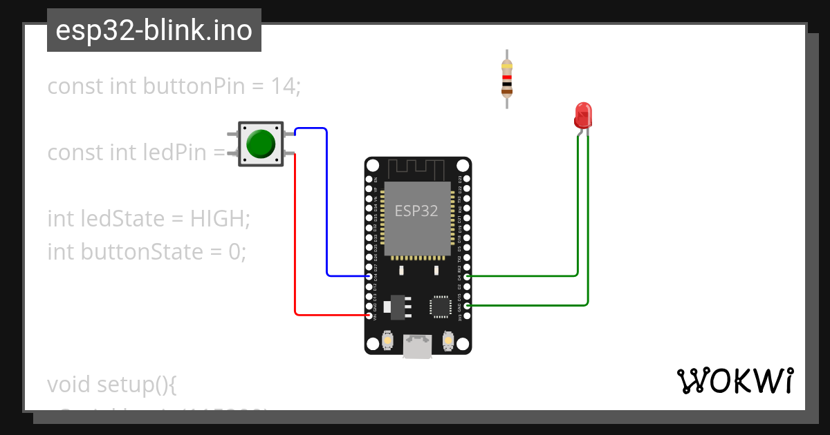 bai 1 - Wokwi ESP32, STM32, Arduino Simulator