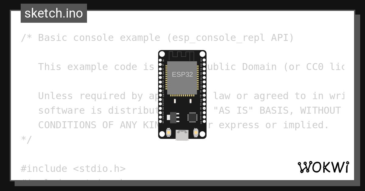 Testesp32console Wokwi Esp32 Stm32 Arduino Simulator 3659