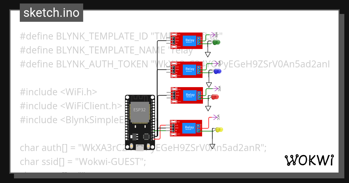 relay4 - Wokwi ESP32, STM32, Arduino Simulator