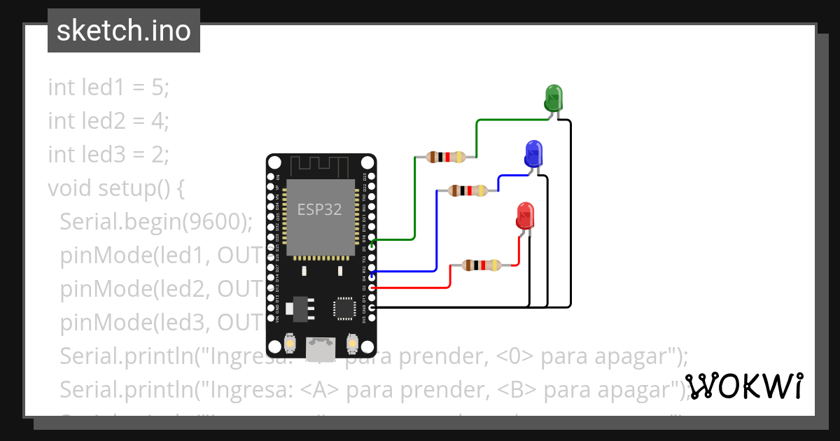 Practica11 - Wokwi ESP32, STM32, Arduino Simulator