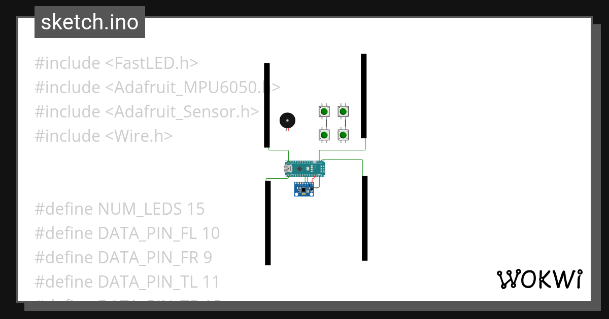 Nano Mono Lights - Wokwi ESP32, STM32, Arduino Simulator