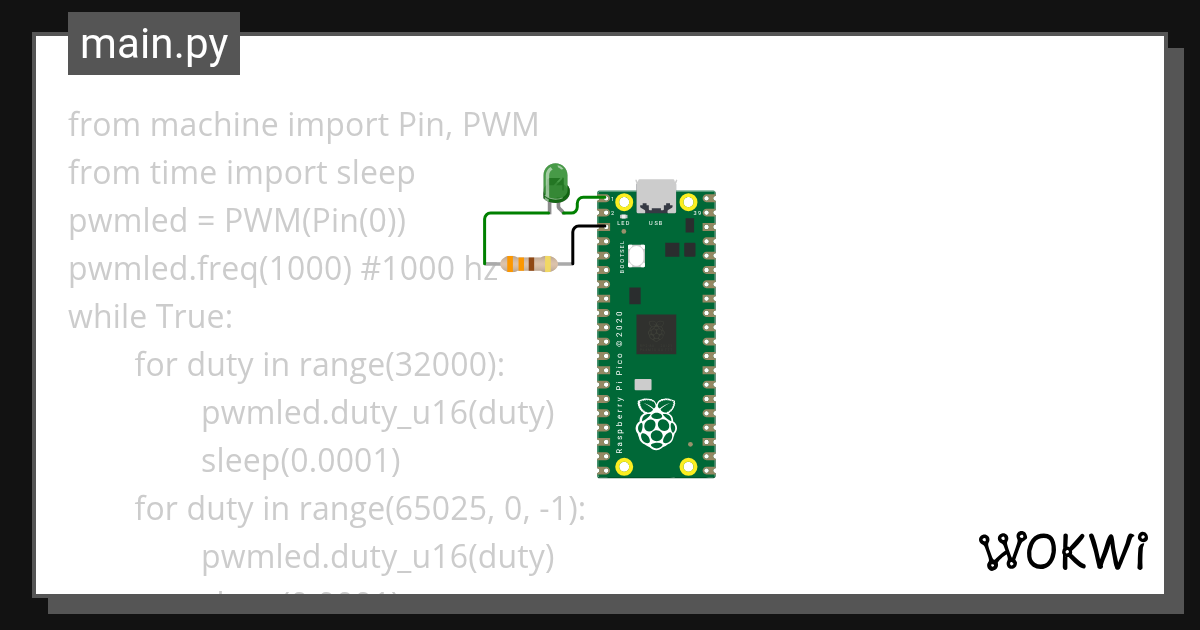 practica1_PWM - Wokwi ESP32, STM32, Arduino Simulator practica1_PWM - Wokwi ESP32, STM32, Arduino Simulator