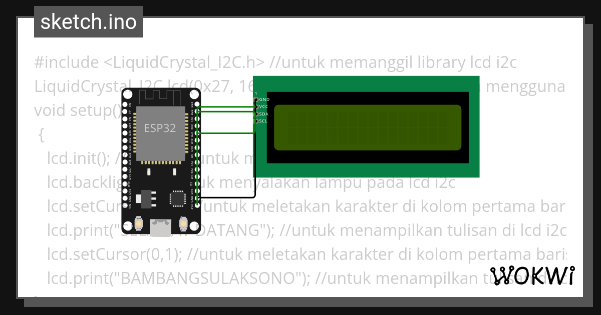 Bambang s - Wokwi ESP32, STM32, Arduino Simulator