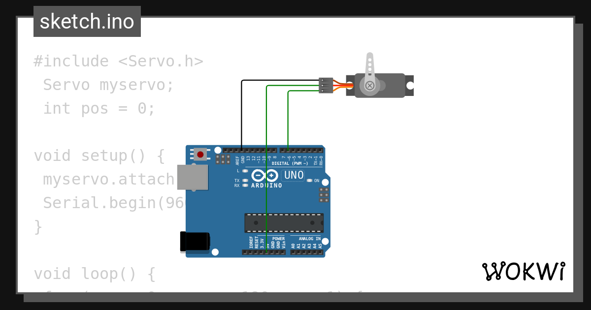Mearm 伺服电机控制 Wokwi Esp32 Stm32 Arduino Simulator 1110