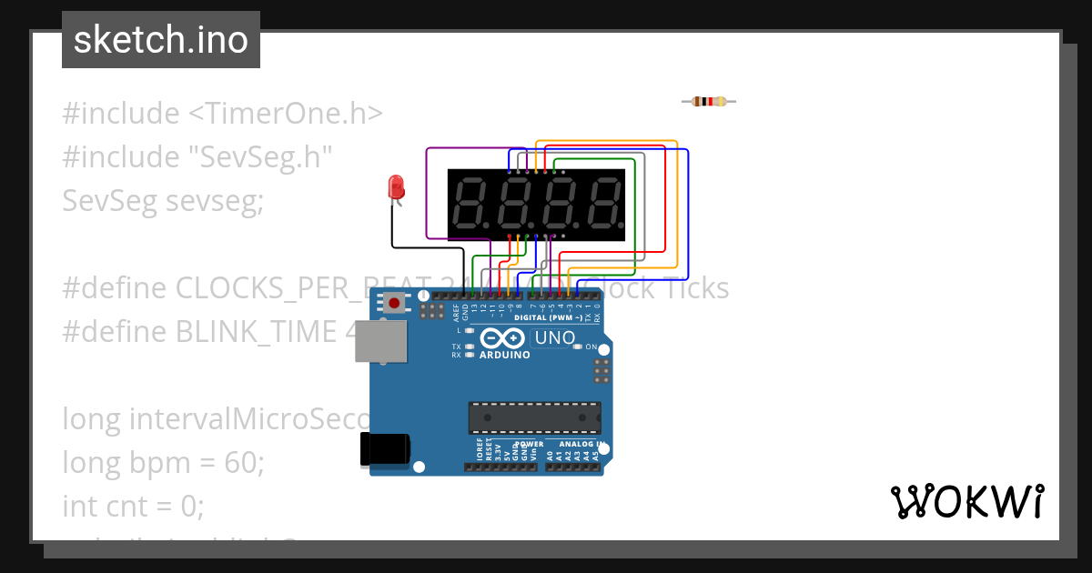 Midi Clock - POC - Wokwi ESP32, STM32, Arduino Simulator