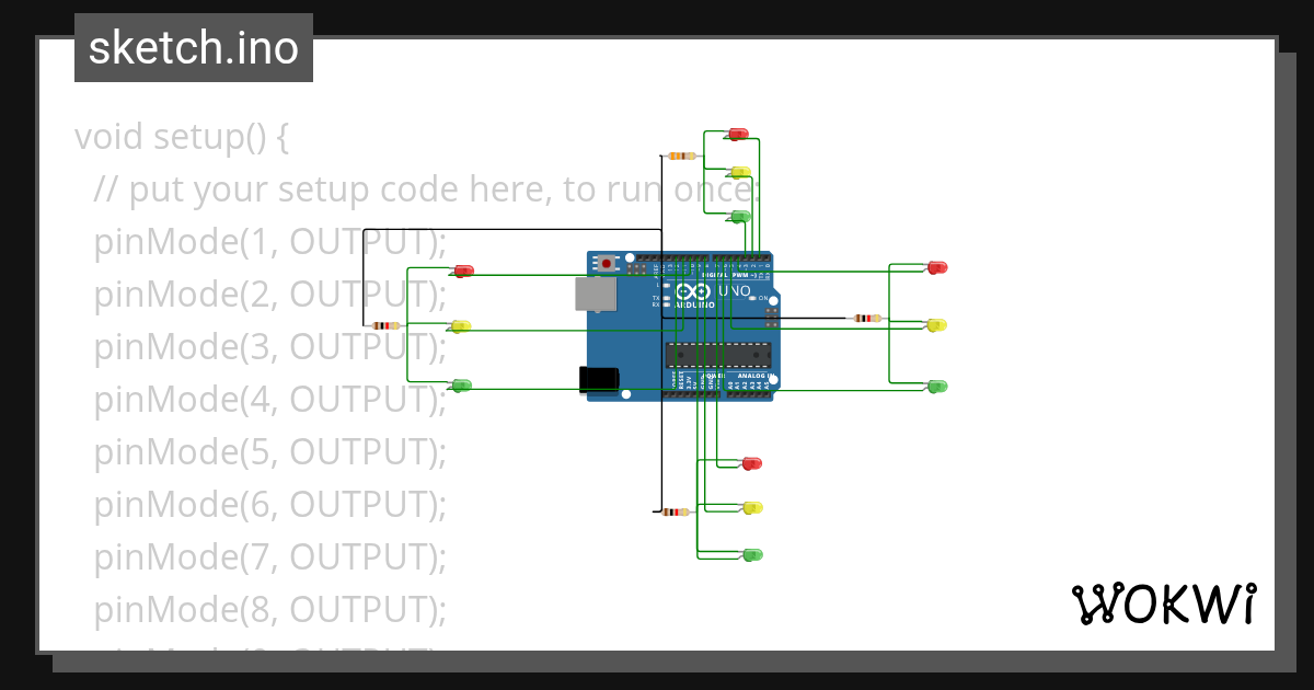 AHMAD ABDILLAH FATHUR RACHMAN lampu lalu lintas - Wokwi ESP32, STM32, Arduino Simulator