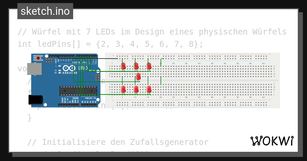Würfel Wokwi Esp32 Stm32 Arduino Simulator 5973