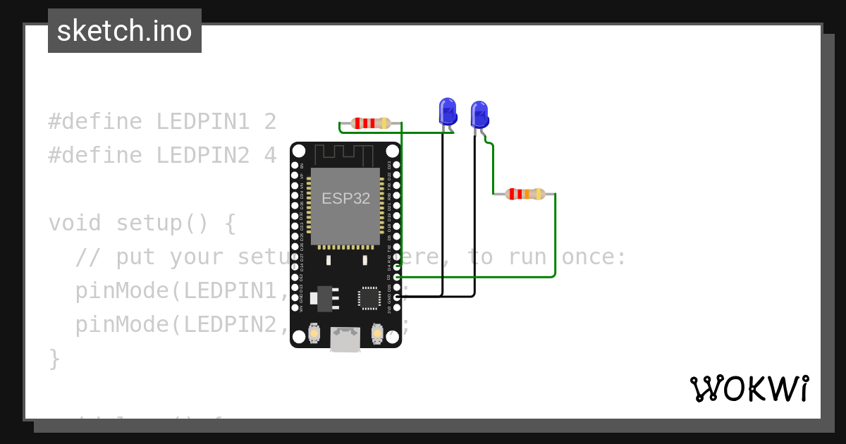 Bob 2 Led Blink Wokwi Esp32 Stm32 Arduino Simulator 8606