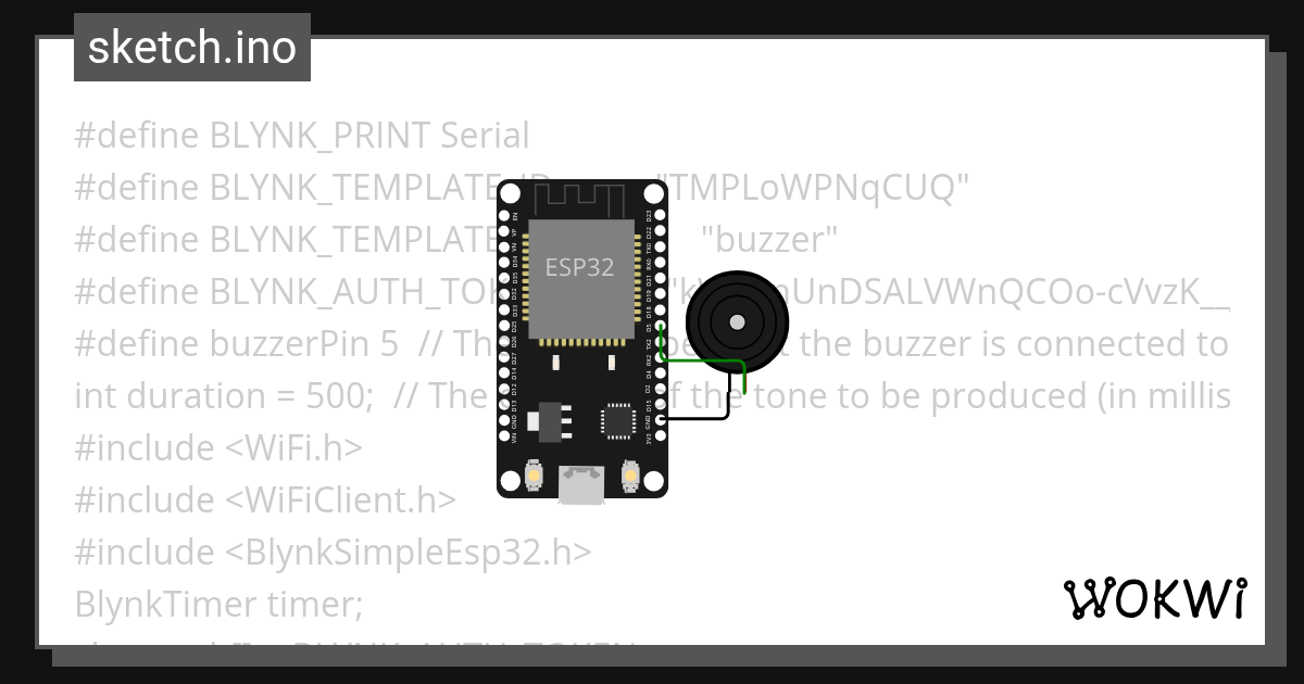 buzzer - Wokwi ESP32, STM32, Arduino Simulator