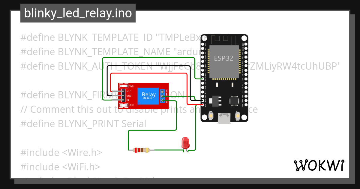 Blynk Ledrelay Copy Wokwi Esp32 Stm32 Arduino Simulator 6332