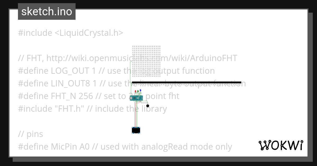 ArduinoSoundLevelMeter Copy - Wokwi ESP32, STM32, Arduino Simulator