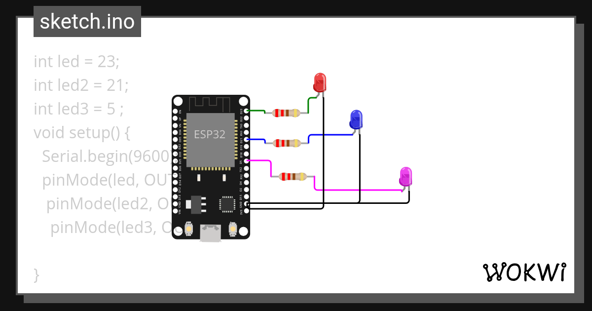 Practica 13 - Wokwi ESP32, STM32, Arduino Simulator